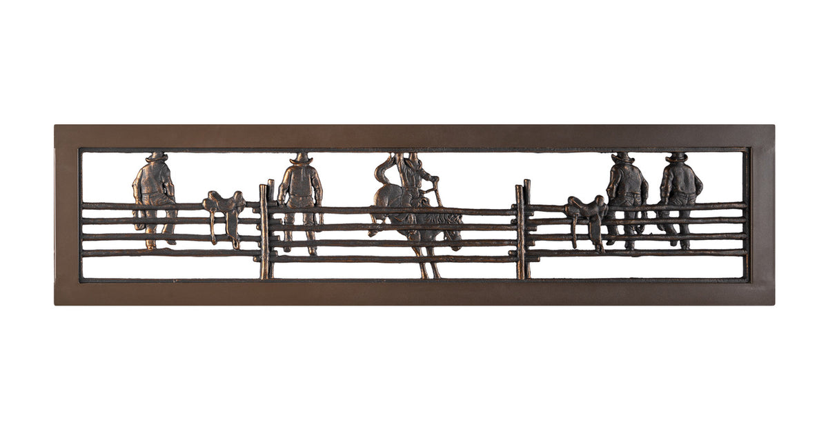 2-Tone Tube Steel Cowboys bench designed by Painted Sky Designs
