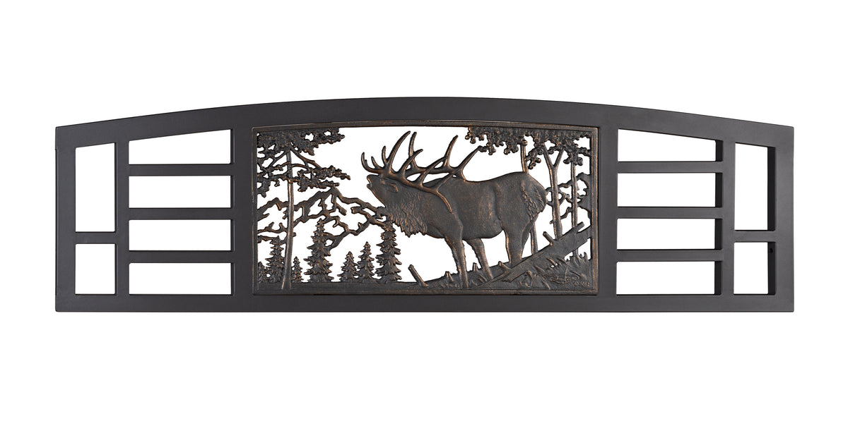 Gray Steel Elk Bench – Painted Sky Designs