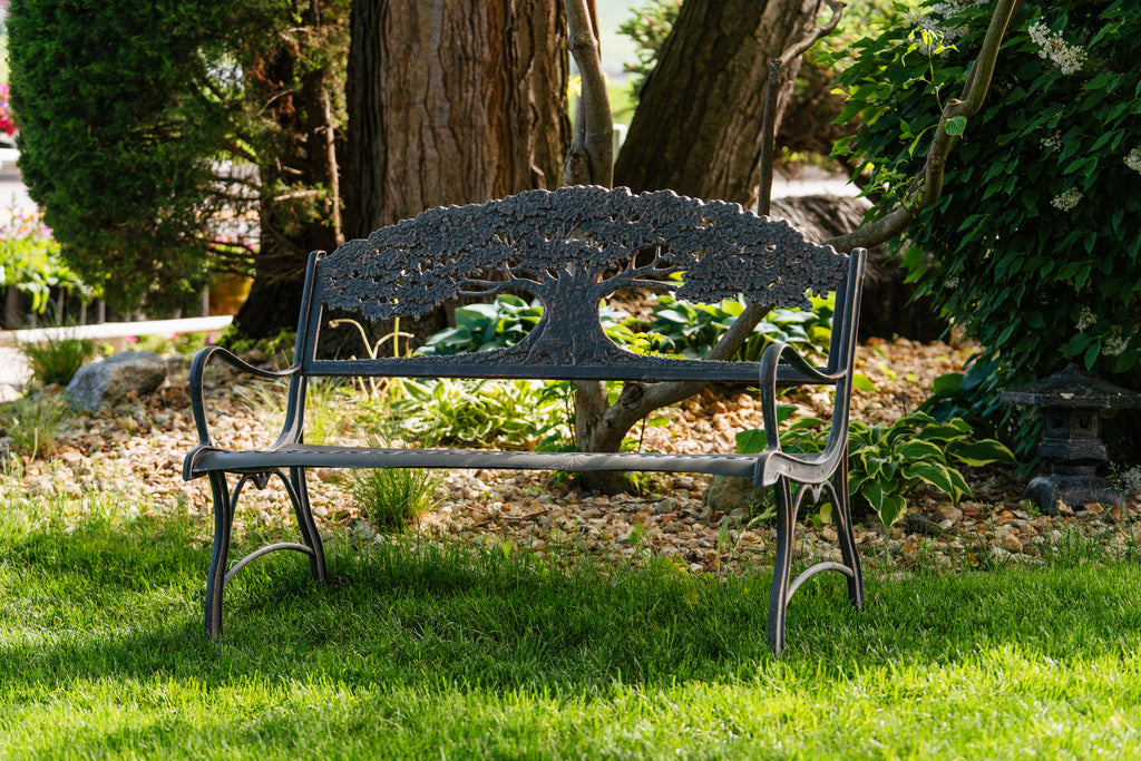 Cast Iron Tree Bench designed by Painted Sky Designs